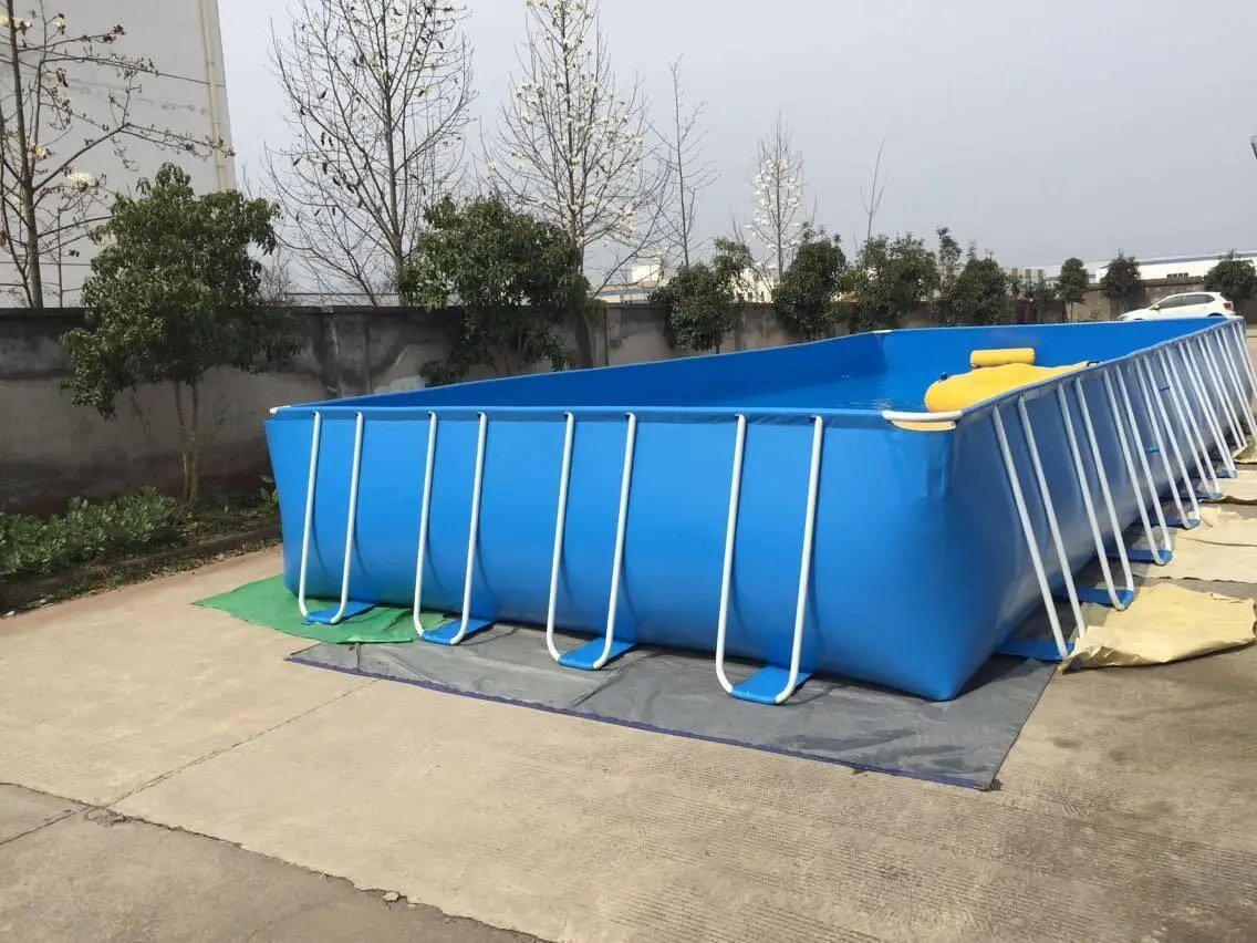 0.9mm PVC Rectangular Water Park Swimming Frame Pool for Sale| Alibaba.com