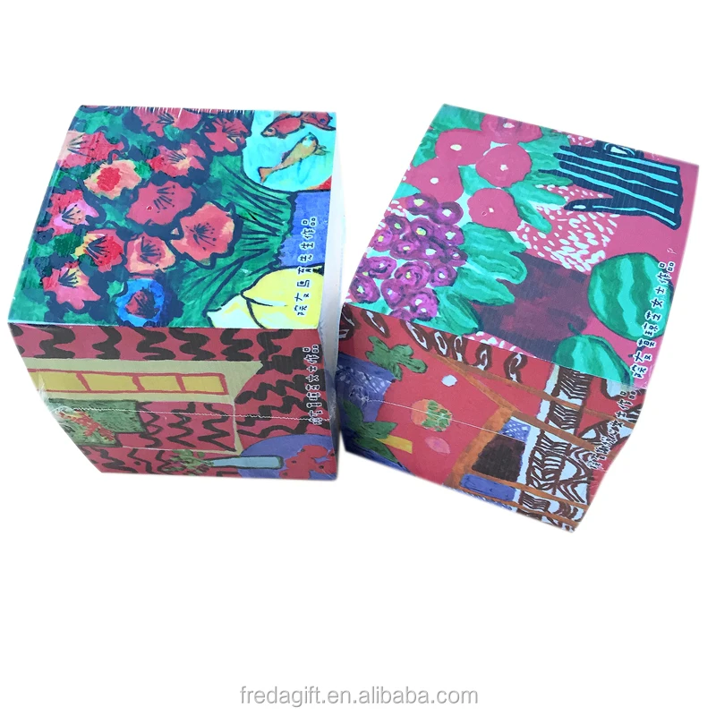 Customizable Wood Pallet Memo Cube - Perfect Promotional Gift