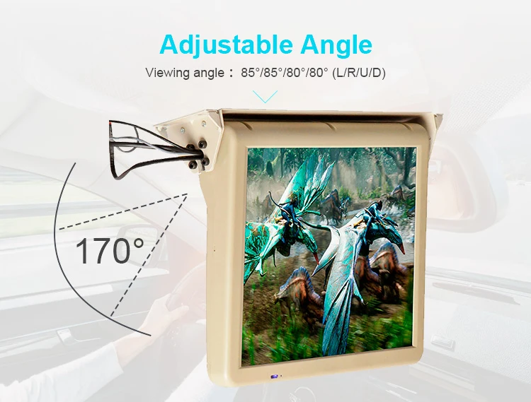 Super Hot Sale 17inch Motorized Bus Flip Down Monitor Dc12v 24v Caravan ...