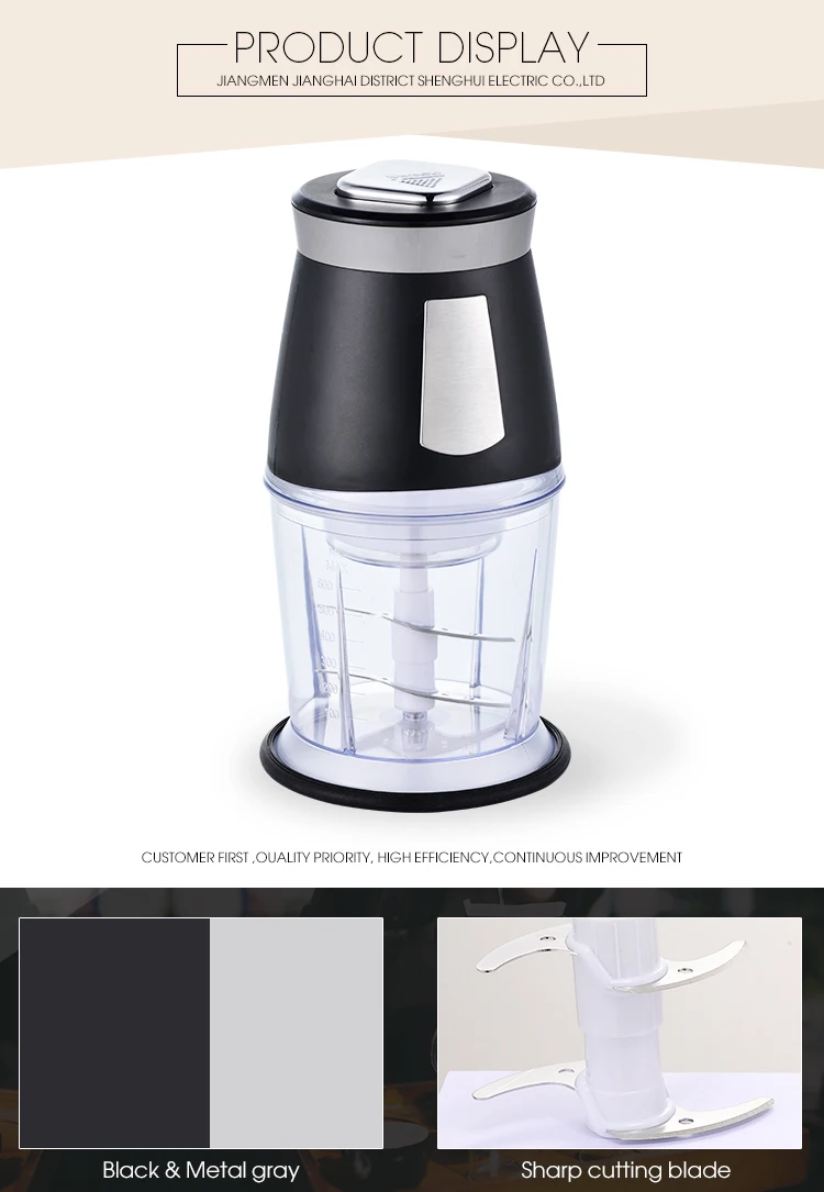 Electric Multi-function Kitchen Appliances Food Chopper Garlic Grinding ...