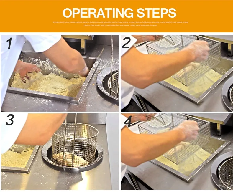 KFC Equipment Electric Chicken Breading Table Machine