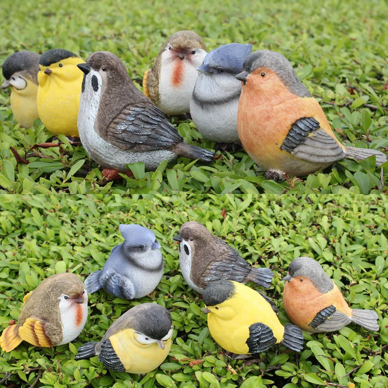 6 Pack Garden Props Kids Toy Resin Manmade Craftwork Artificial ...