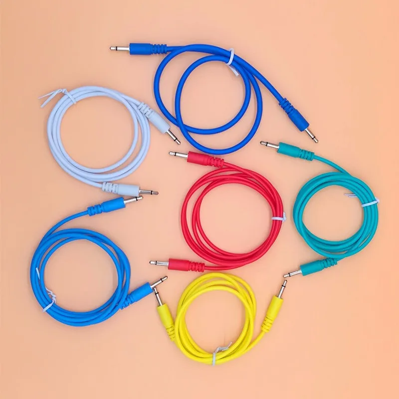 Pantone 915c Blue Color 3.5mm Male To Male Audio Mono Jack 3.5 Mm Aux ...