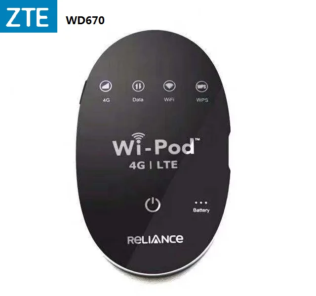 Unlocked ZTE WD670 WI-POD 4G LTE Pocket Wifi Mobile Hotspot Wireless ...
