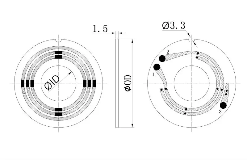 Moflon Pcb Pancake Slip Rings,Flat Slip Rings And Flat Disc Electrical ...