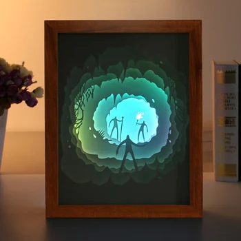 Shadow Box Paper Cut Handmade Paper Diorama In A Frame Made Of ...