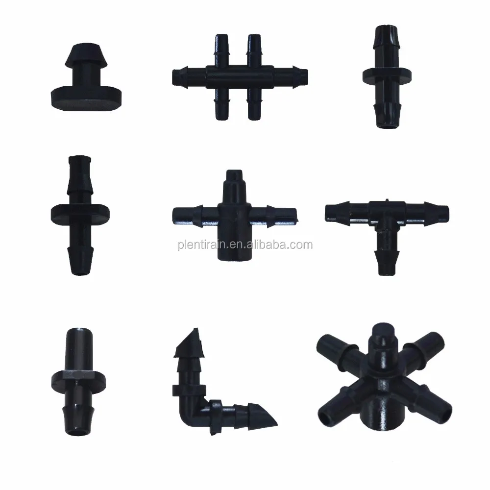 Plentirain Small Plastic Connector Pvc Tubing Connectors Irrigation ...