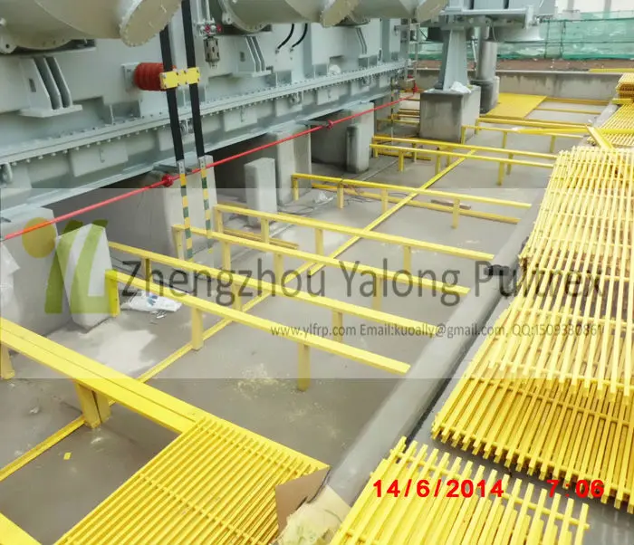 Pultruded Fiberglass Grating For Electric Substation Floor And Walkway ...