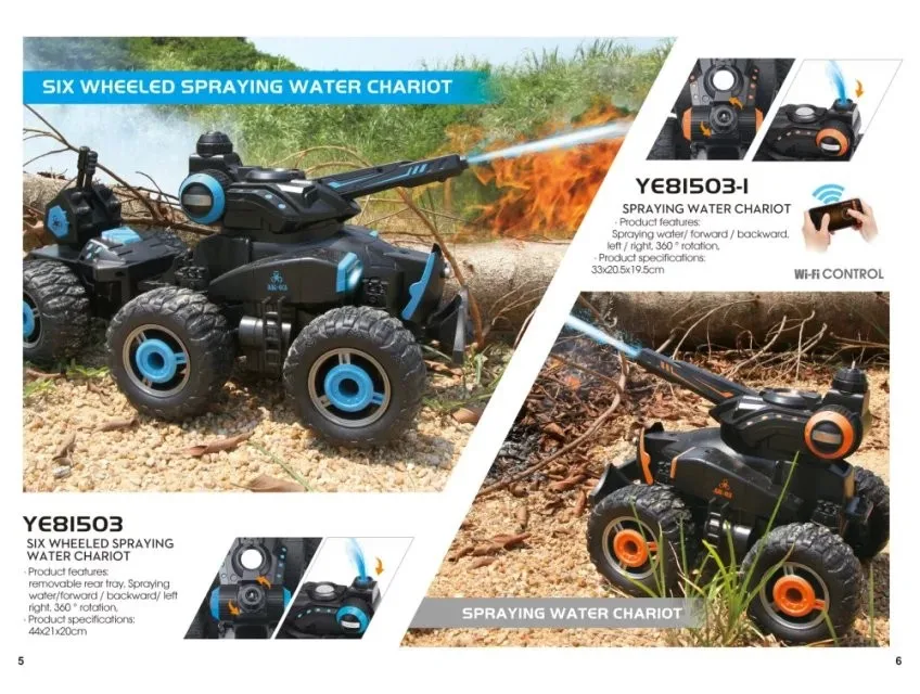 Rc Toy Vehicle 6 Wheels Military Rc Car With Water Shooting - Buy Rc ...