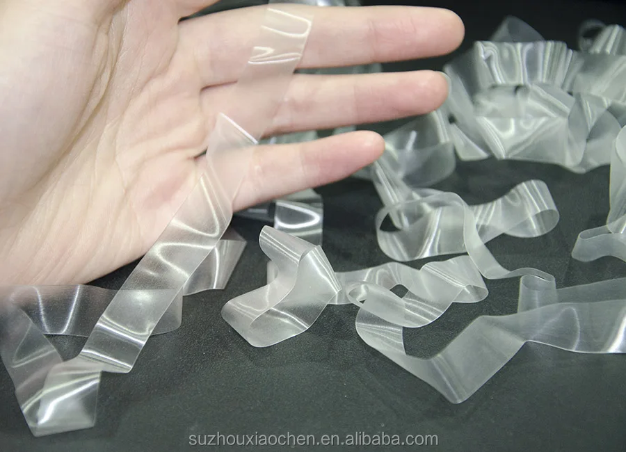 Oem/odm Tpu Transparent Elastic Bands Shoulder Tape - Buy Tpu,Tpu ...