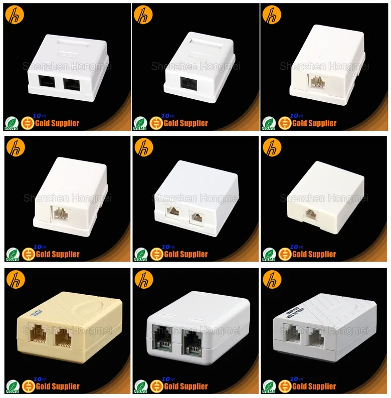 Dual Port Cat6 Biscuit Jack Box - Buy Biscuit Jack Box Product on ...