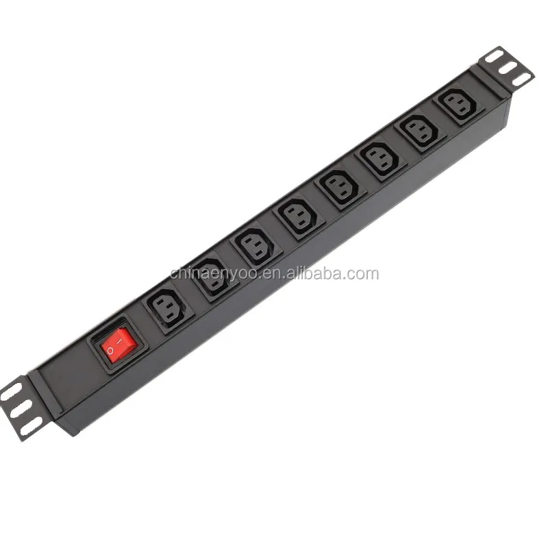 6/8/12/16 Way Pdu Iec C13 1u 19" Rack Mount Power Strip - Buy Pdu C13,Rack Mount Power Strip,Pdu ...