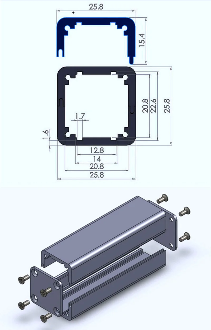 Long Split Type The Concluting Aluminum Terminal Box Project Case ...