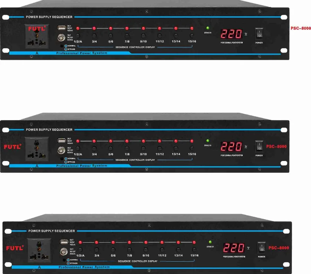 Professional Power Sequencer 17 Channel 20a Power Supply Controller ...