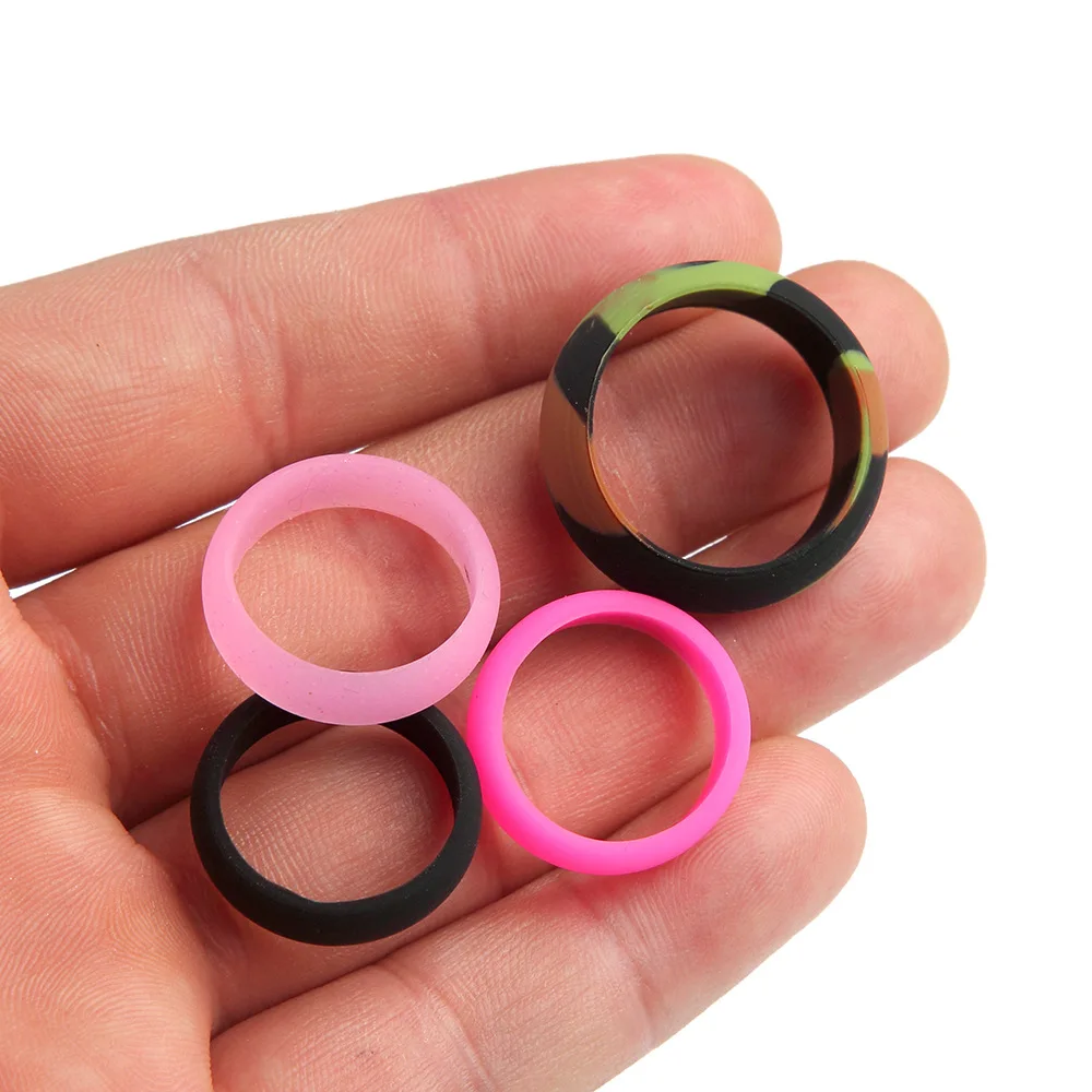 Finger Jewelry Hypoallergenic Crossfit Flexible Silicone Rubber Band ...