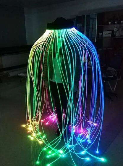 LED Jellyfish Spinner Props - Luminous & Colorful Performance