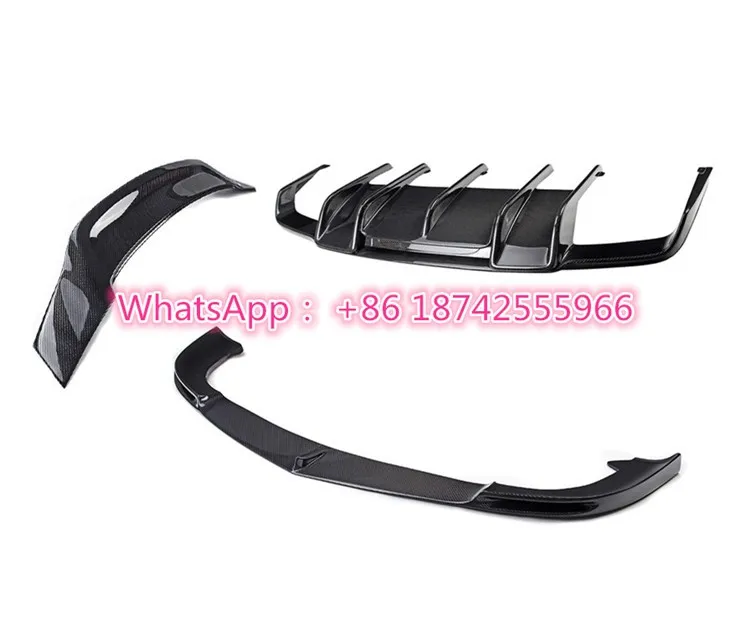 CLS63 Carbon Fiber Front Skirt & Rear Diffuser - Perfect Fit