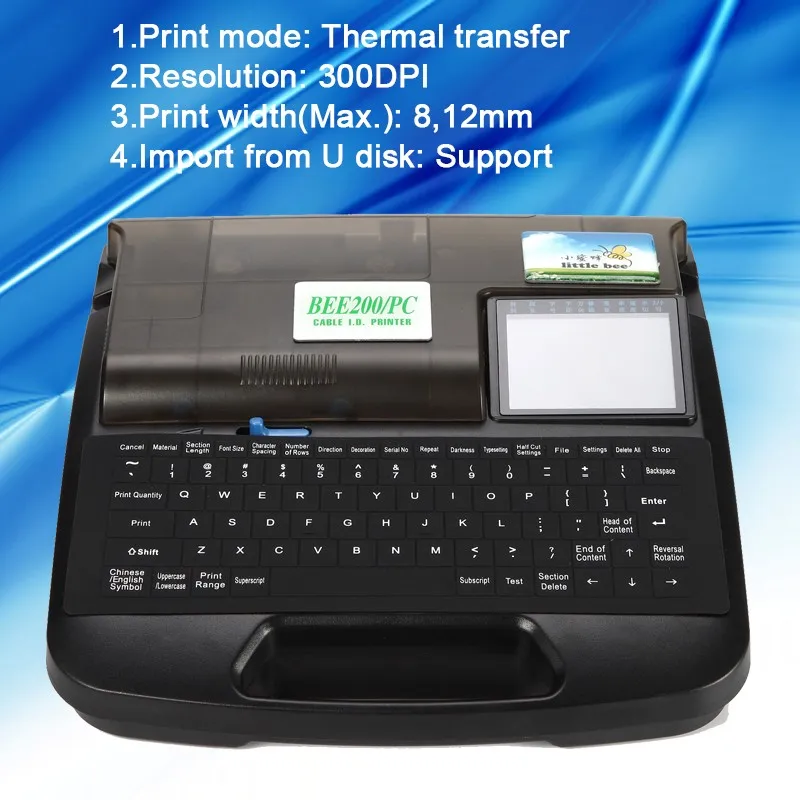 Cable Tube Id Printer Coding Electrical Wires Bee200 - Buy Tube Id Printer,Coding Wires,Cable ...