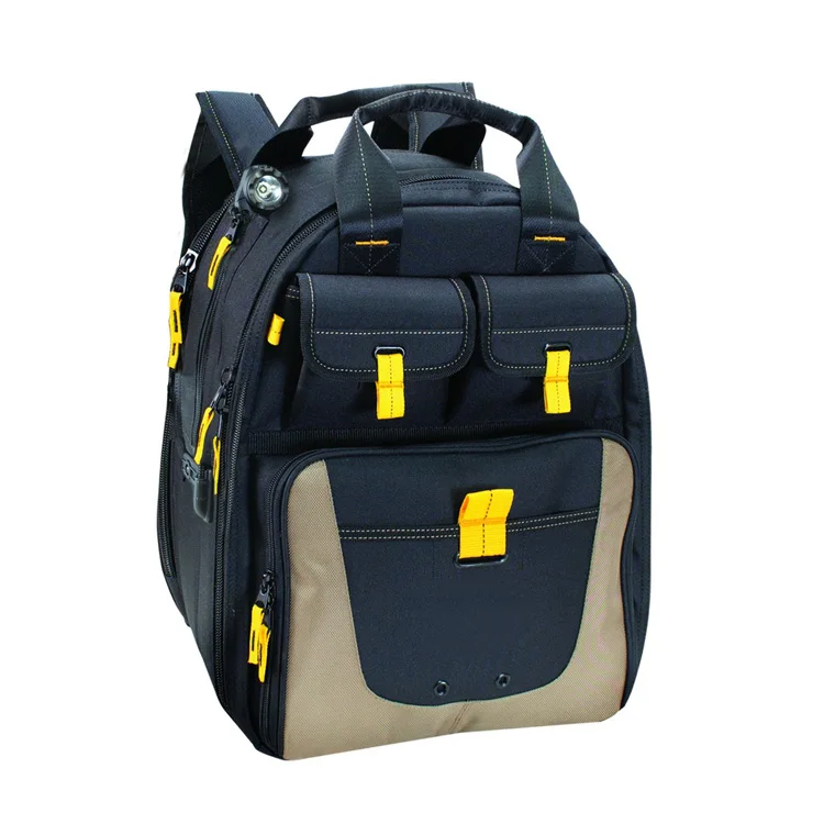 Lighted Craftsman Travel Tool Bag Backpack with USB Port