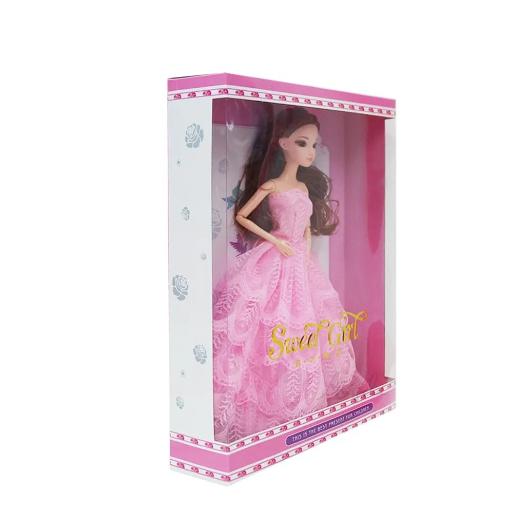 Pink Barbie Doll Toy Packaging Boxes With Window - Buy Barbie Doll ...