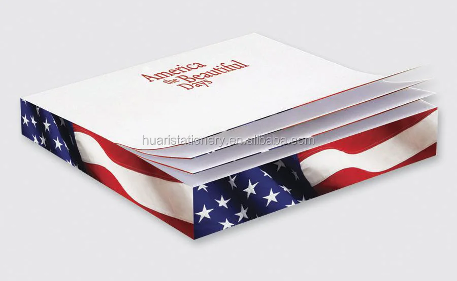 100% Eco-friendly,Glued One Side Feature Customized Paper Note Pad Memo ...