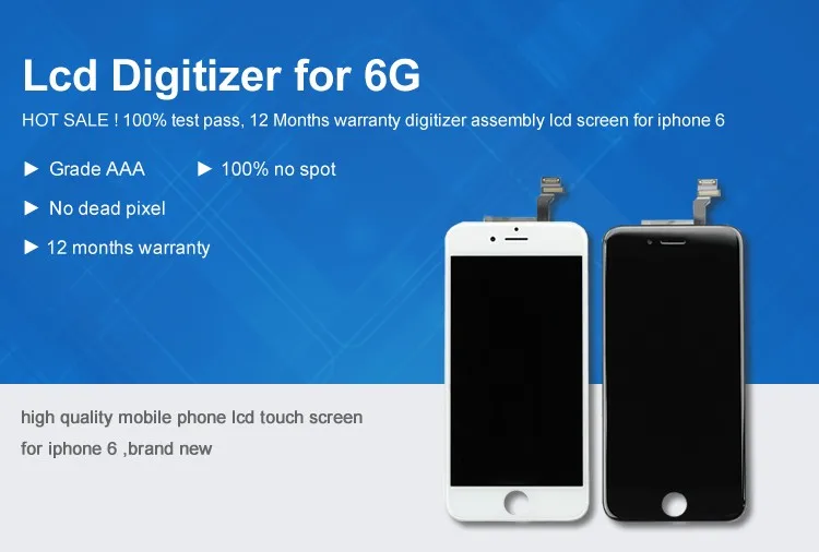 New Replacement Lcd Display For Repair Iphone 6,Factory Price Repair ...