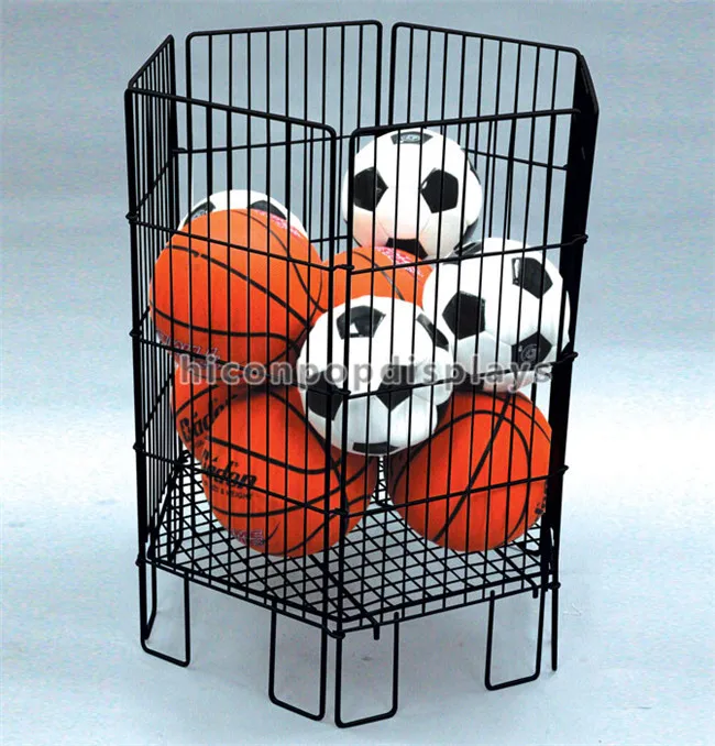 Free Design Freestanding Metal Supermarket Sports Items Basketball And ...
