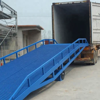 10 Ton Hydraulic Mobile Truck Loading Ramp - Buy Loading Ramp,Mobile ...