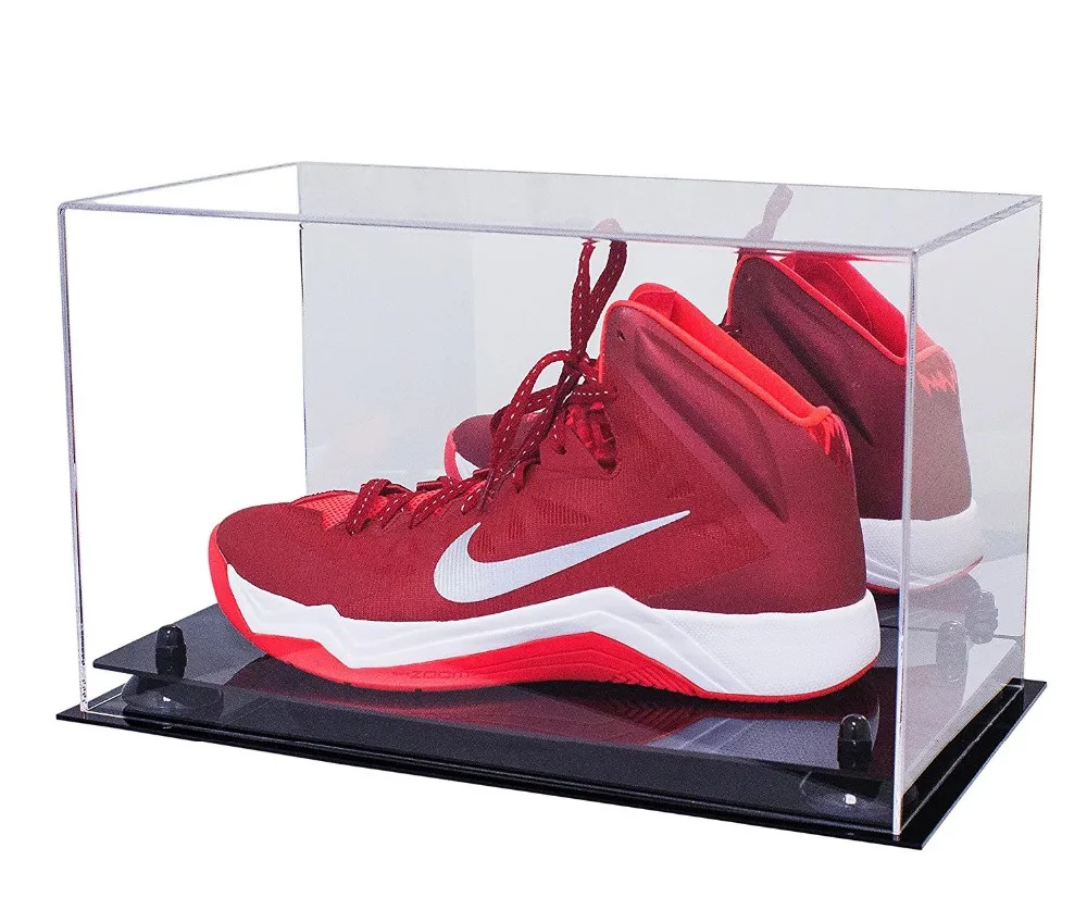 Clear Plexiglass Shoe Display Holder - Showcase Box