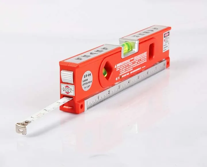 Laser Measuring Tape,Bubble Level & 1m Retractable Tape Measure Line ...