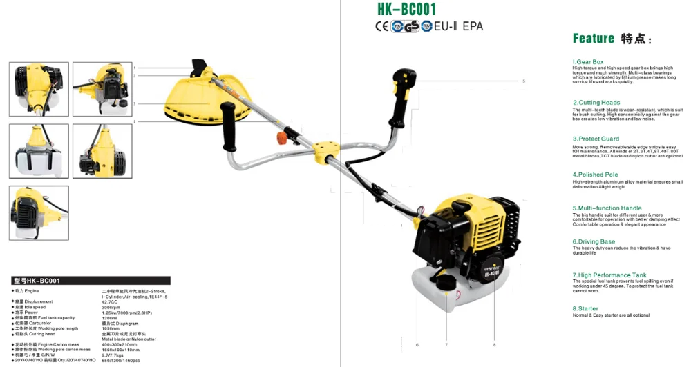 China Manufacturer Excellent Material Bc415 Brush Cutter - Buy Brush ...
