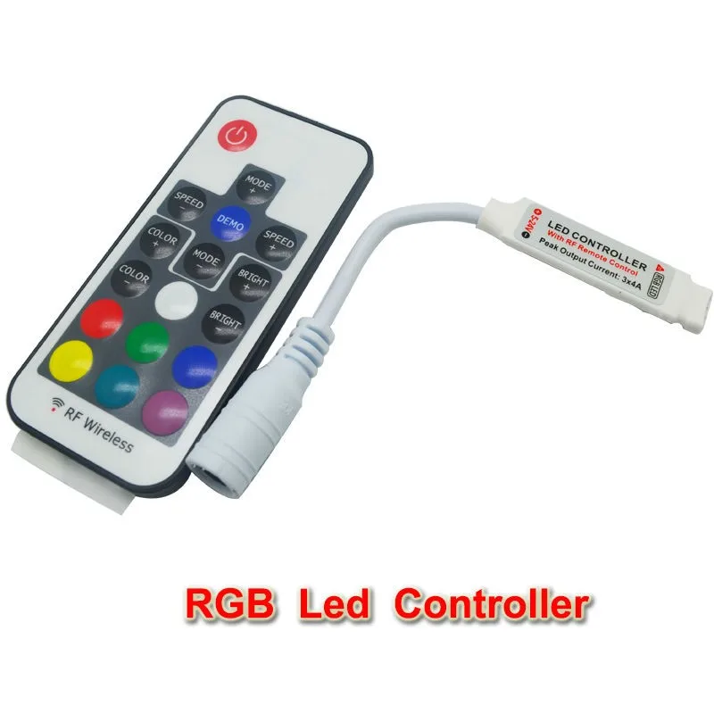 12v Rgb Strip Controller With Power Dc Jack 3x2a Mini Rgb Controller ...
