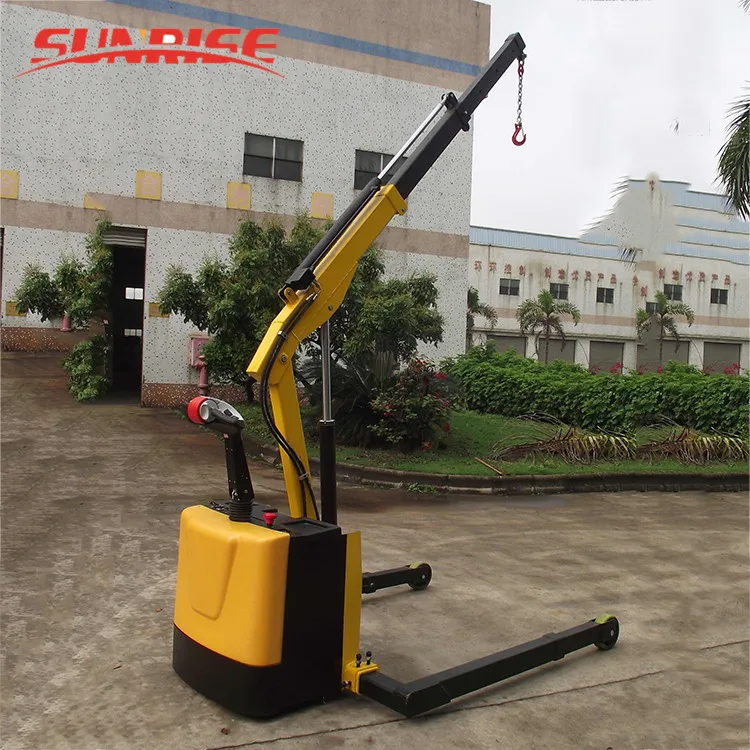1.2ton 3000mm Lifting Height Mobile Battery Powered Electric Mini Crane ...