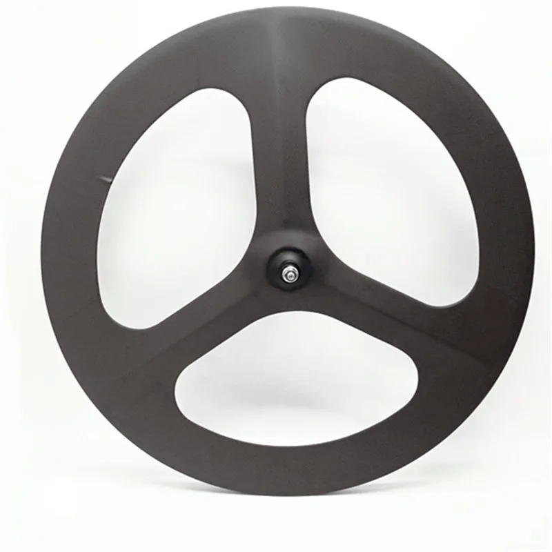 Carbon 3 Spoke Wheel Road /track/fixed Gear Carbon Wheels 700c Clincher ...