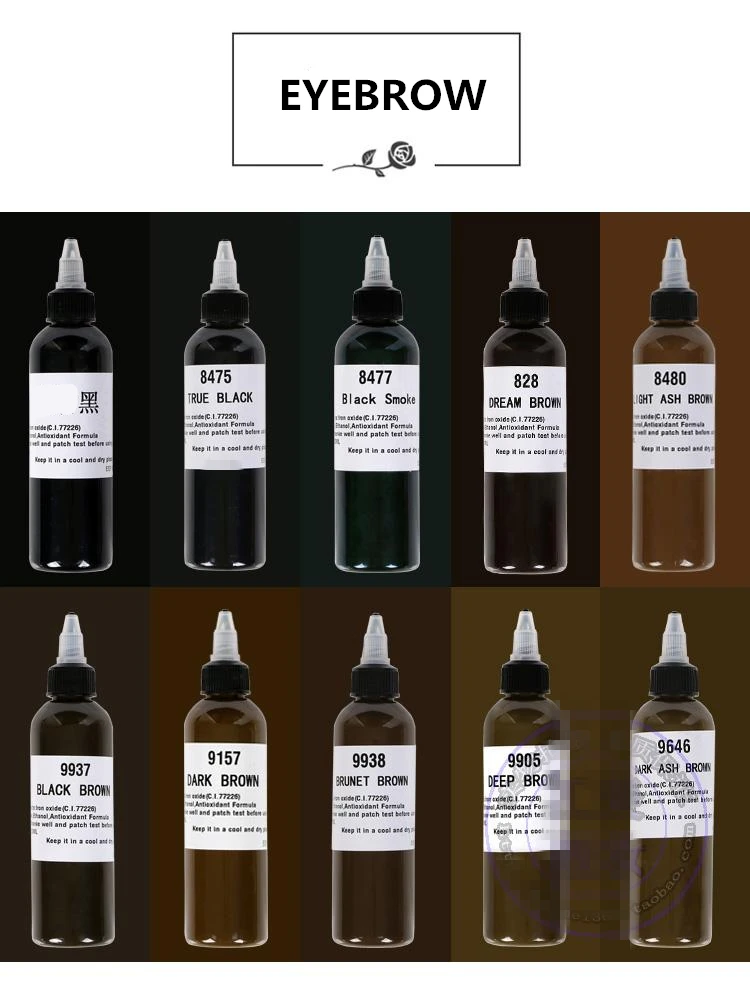 Oem Permanent Makeup Ink Pigment 1000ml Microblading Ink For Eyebrow ...