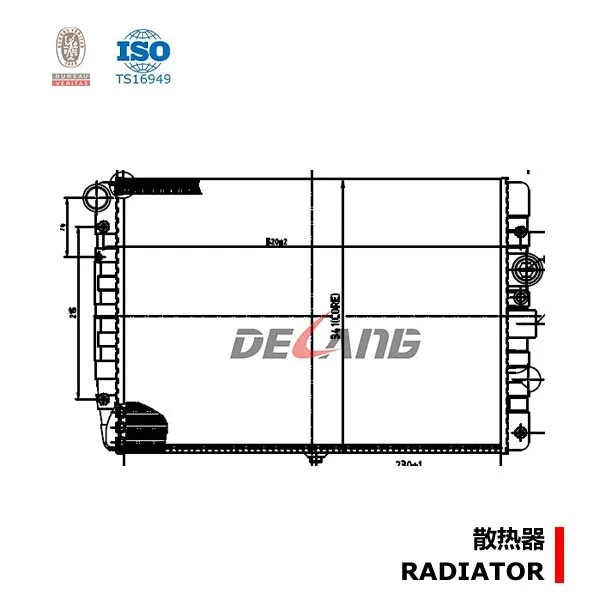 Oe 377121253b Radiator Pa66 Gf30 Fabriek Voor Volkswagen Saveiro Dl ...