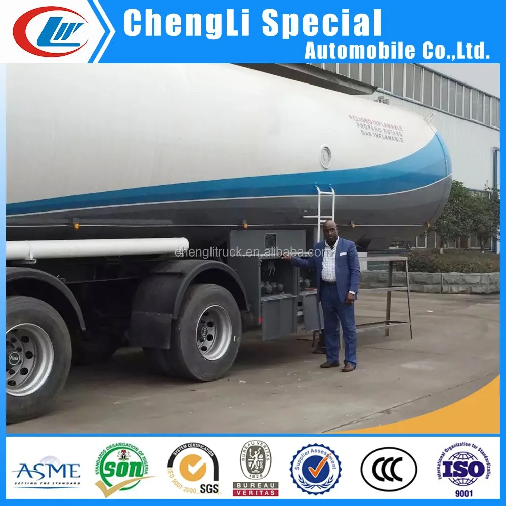 Tanker Semi Trailer Lpg Cooking Gaz Liquid Petroleum Gas Road Transport ...
