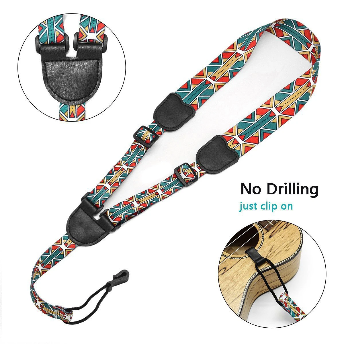 Custom Adjustable Sublimation Printing Ukulele Strap Neck Ukulele Belt ...