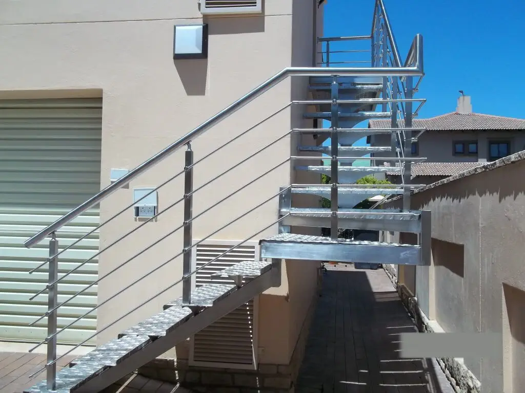 Outdoor Fire Escape Stair Used Metal Stairs - Buy Outdoor Fire Escape ...