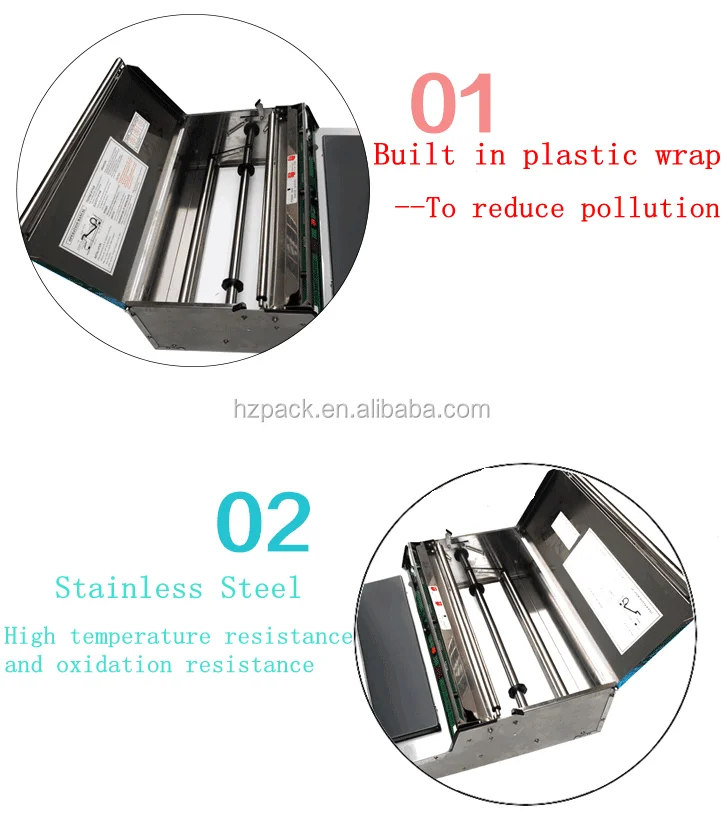 Semi-automatic Hand Wrapper Plastic Cling Film Wrapper Machine For Food ...