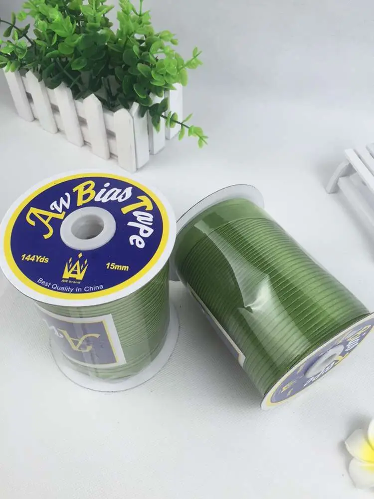 120yds 144yds Aw Bias Tape Polyester Satin Single Folded Bias Binding ...