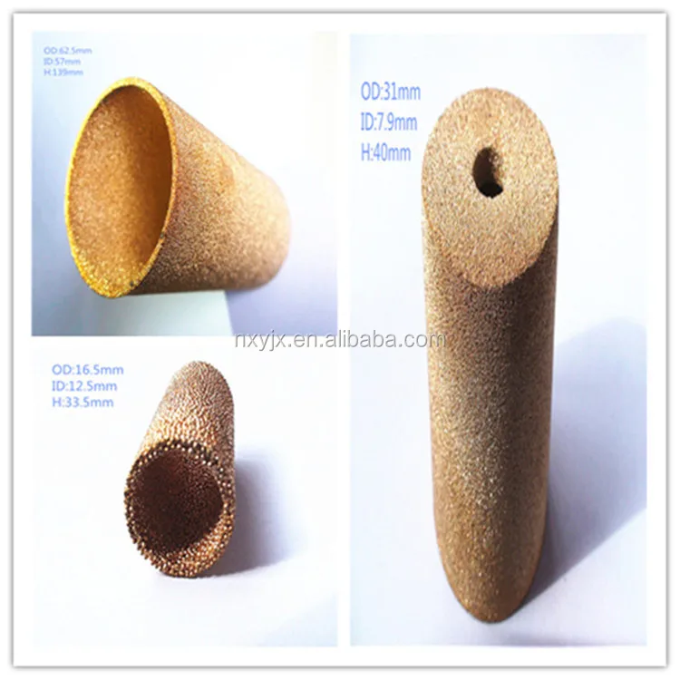 Sintered Copper Silencer Air Pneumatic Brass Muffler Porous Noise ...