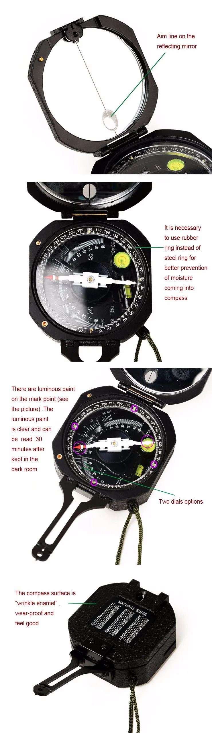 Harbin Geological Compass Brunton Type - Reliable Navigation