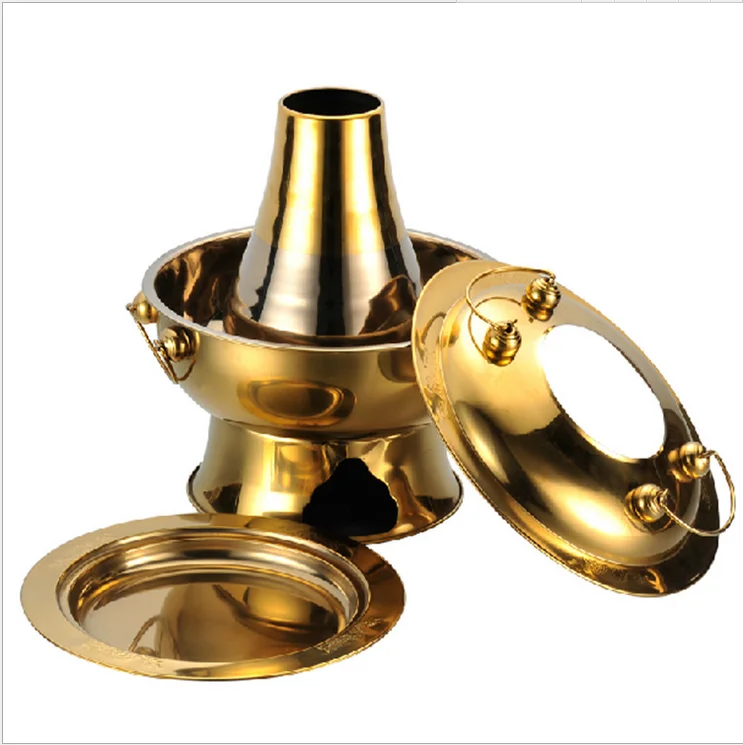 Chinese Style 28cm Stainless Steel Chimney Hot Pot Charcoal Stove - Buy ...
