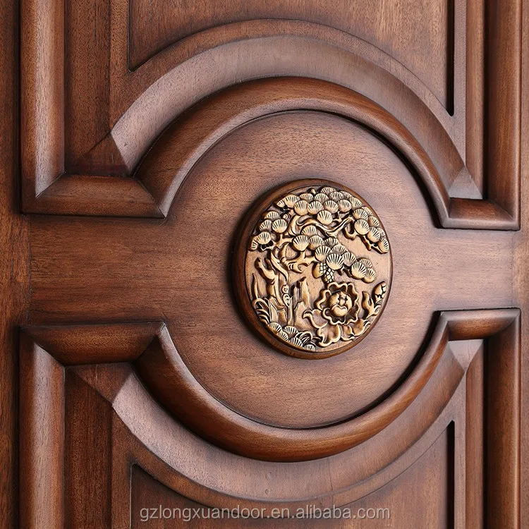 Single Engraved Flower Foreign Internal Restaurant Composite Solid Wood ...