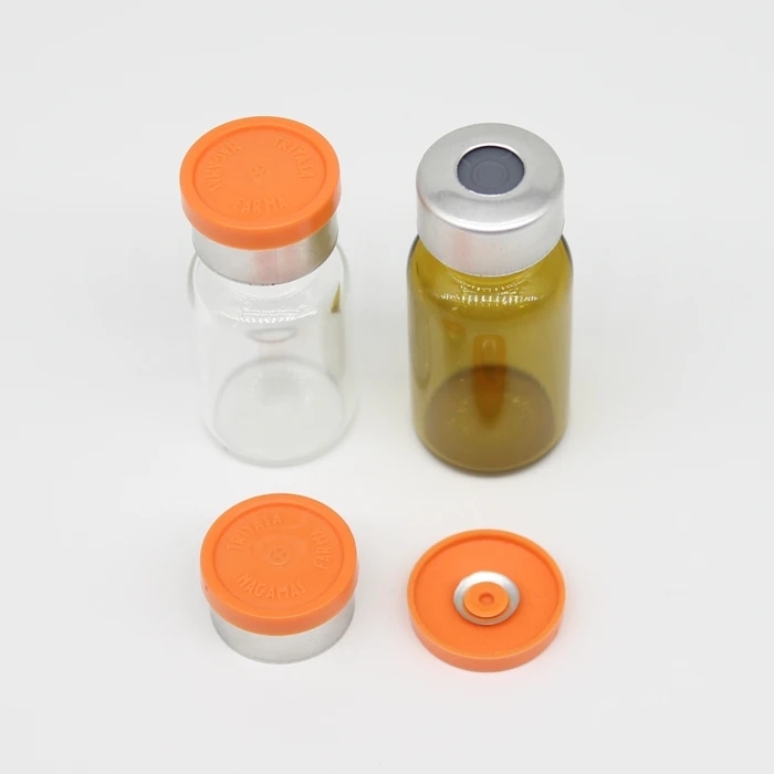 13mm Preloading Mark Orange Pharmaceutical Injection Crimp Glass Vial ...
