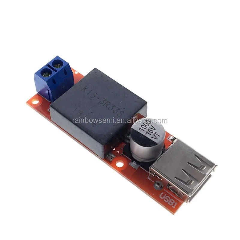 5V USB Output Converter - DC 7V-24V to 5V 3A Step-down Buck KIS3R33S Module