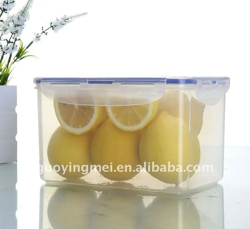 Rectangular Plastic Airtight Food Container With Locked Lids - Buy ...