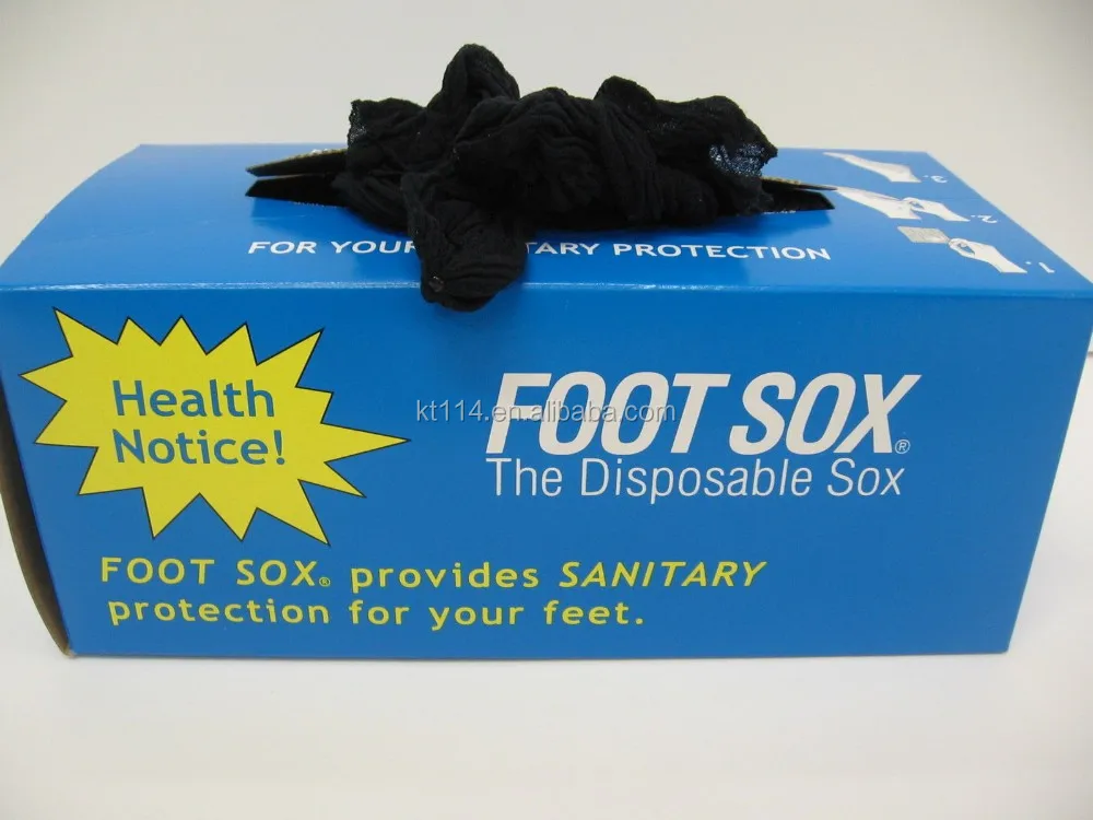 Box Casual Socks For Women Disposable Foot Sox - Try On Socks -Slip On ...