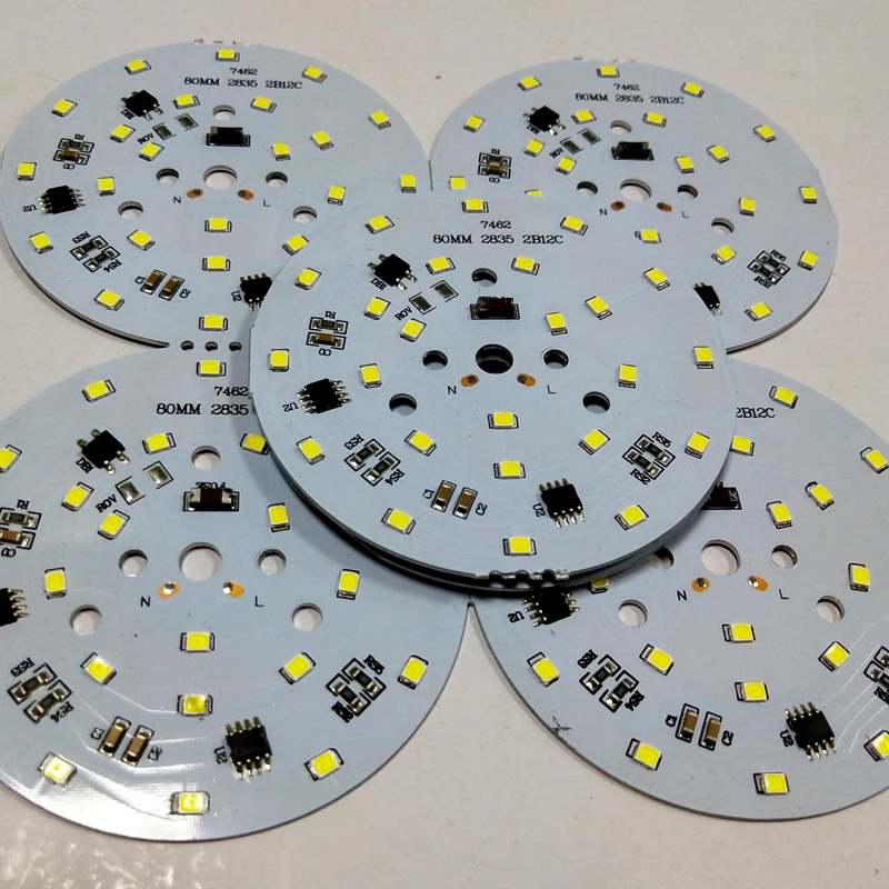 High Voltage 80mm 12w Led Round Pcb Board With 2835 Chip - Buy Led ...